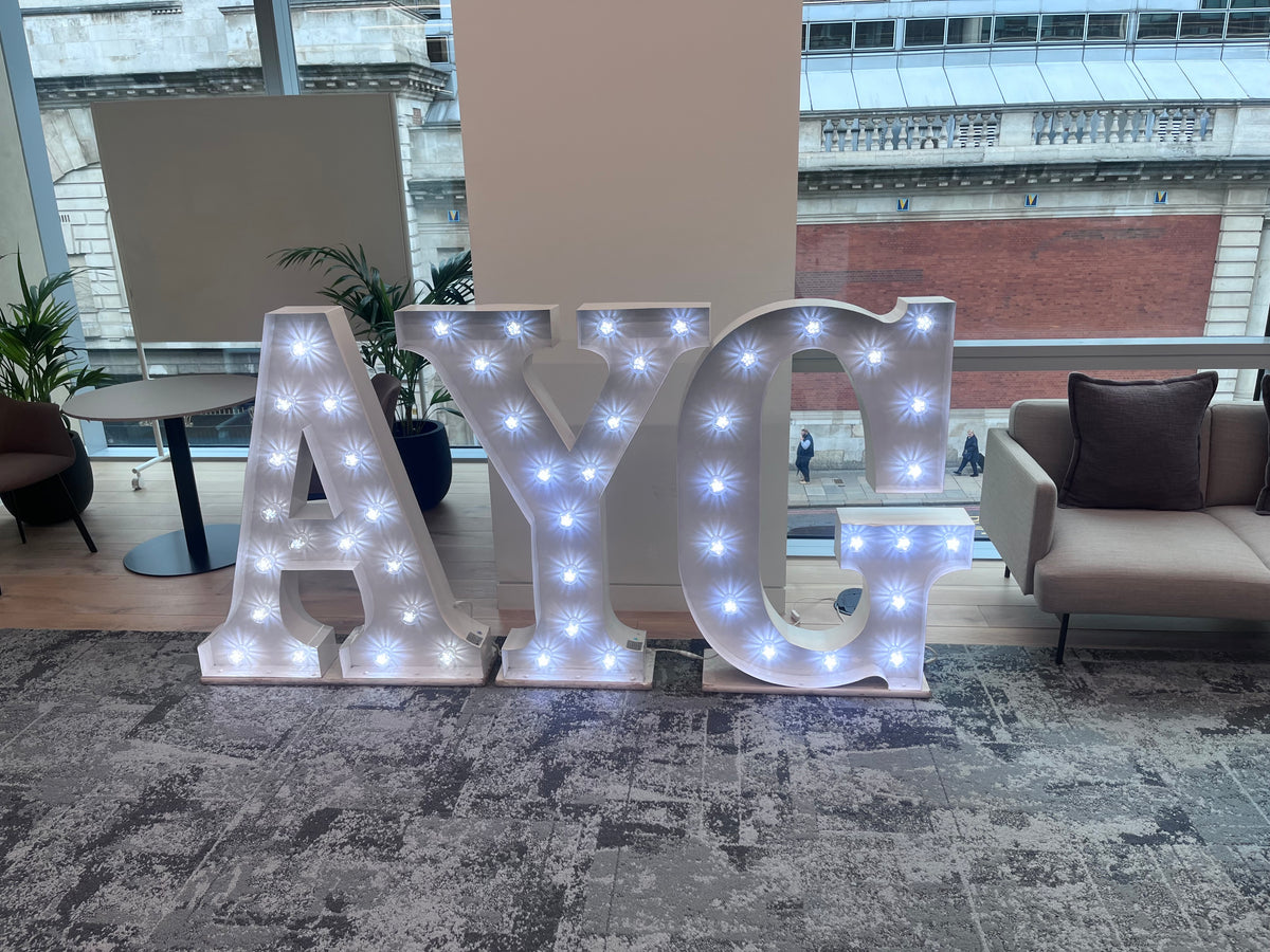 Illuminate Your London Event with LED Light Up Letters for Hire ...