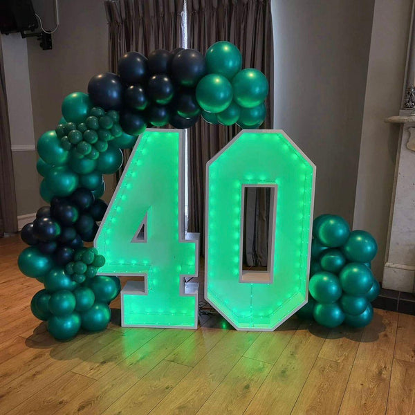 LED Strip Multi-Coloured 4ft LED Numbers – Letter Hire London